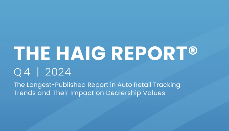 Haig Report - Dealership Buy-Sell Advisors - Haig Partners